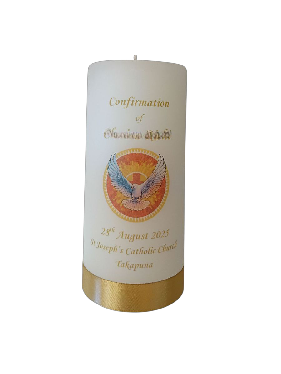 Confirmation Candle 14cm – St Joseph's Gift Shop & Christian Supplies Ltd